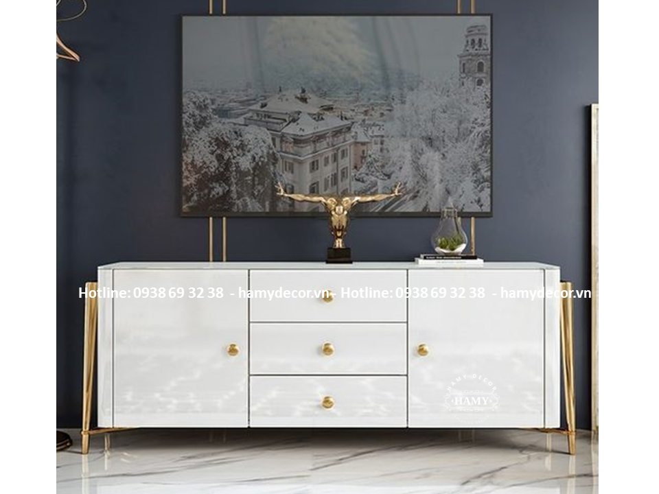 TỦ TRANG TRÍ CONSOLE KHUNG INOX MẠ MÀU ĐẸP GIÁ RẺ NHẤT TPHCM